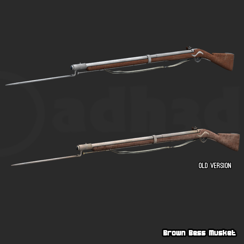 Brown bess musket 3D model - TurboSquid 1190431