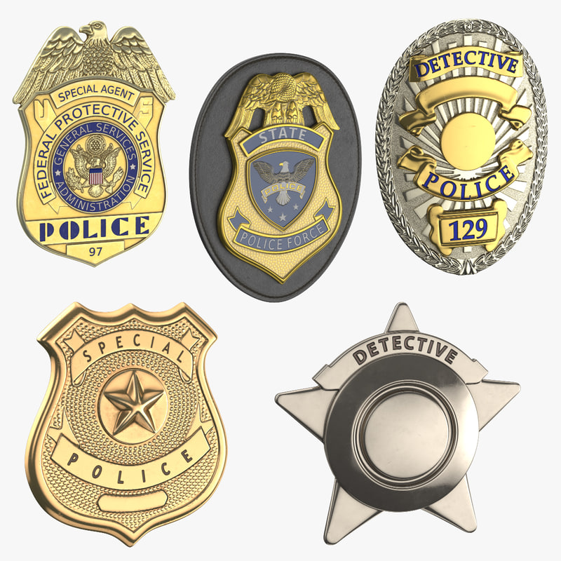 3D police badges - TurboSquid 1190688