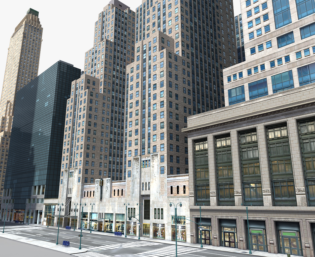3D new york manhattan midtown model - TurboSquid 1190737