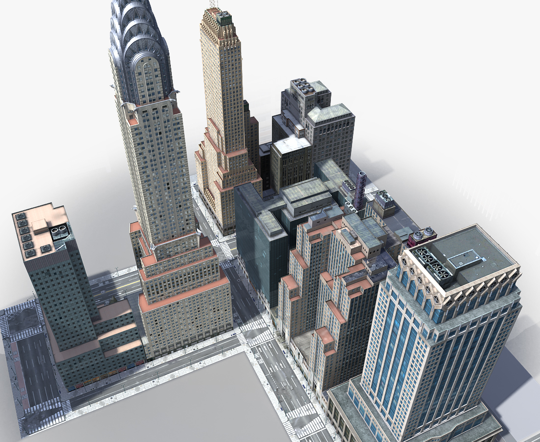 3D new york manhattan midtown model - TurboSquid 1190737