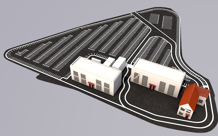 3D parking lot model - TurboSquid 1190823