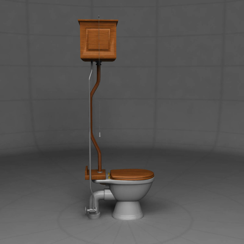 Antique water closet model - TurboSquid 1190848
