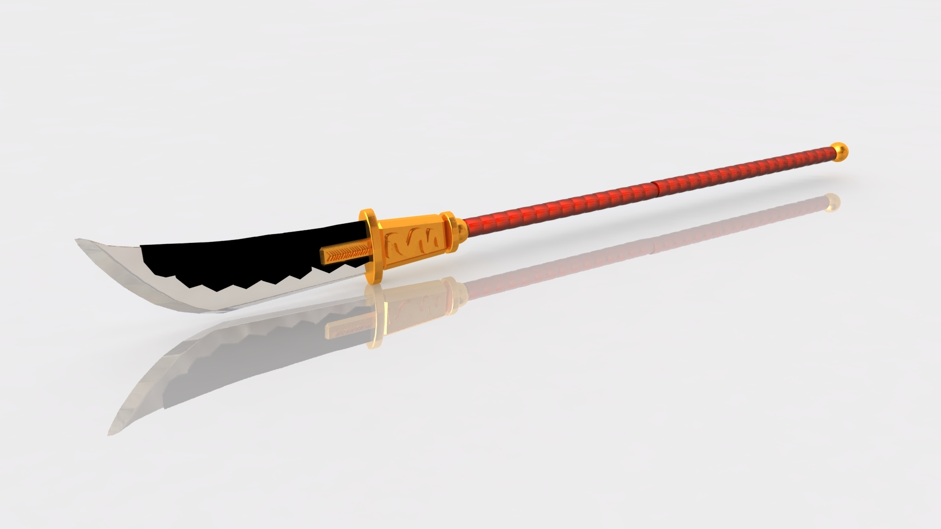 3D model bisento blade weapon edward - TurboSquid 1191006