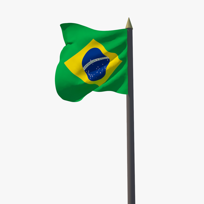 Flag brazil - animation 3D model - TurboSquid 1191009