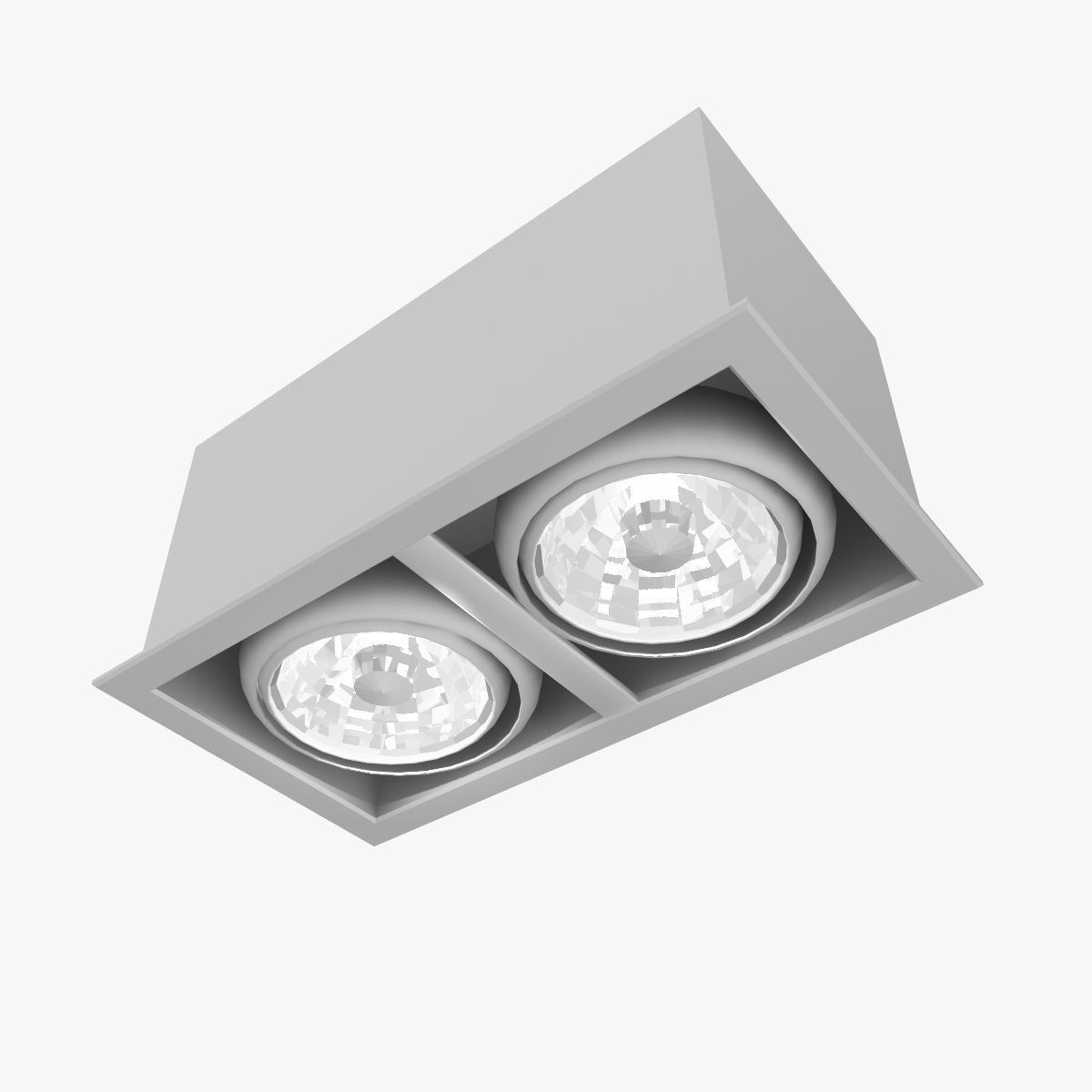 Double spot light fixture 3D model - TurboSquid 1191253