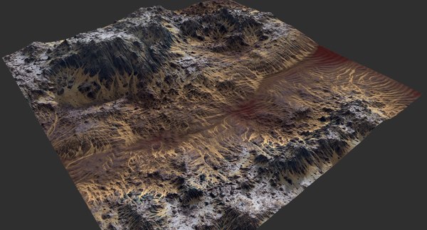 modelo 3d Terreno con conjunto de 6 texturas - TurboSquid 1191288