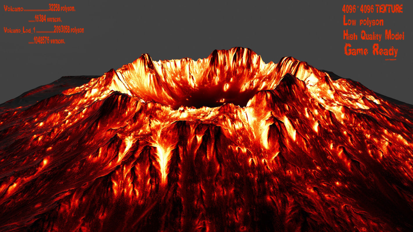 Volcano 3D model - TurboSquid 1191346