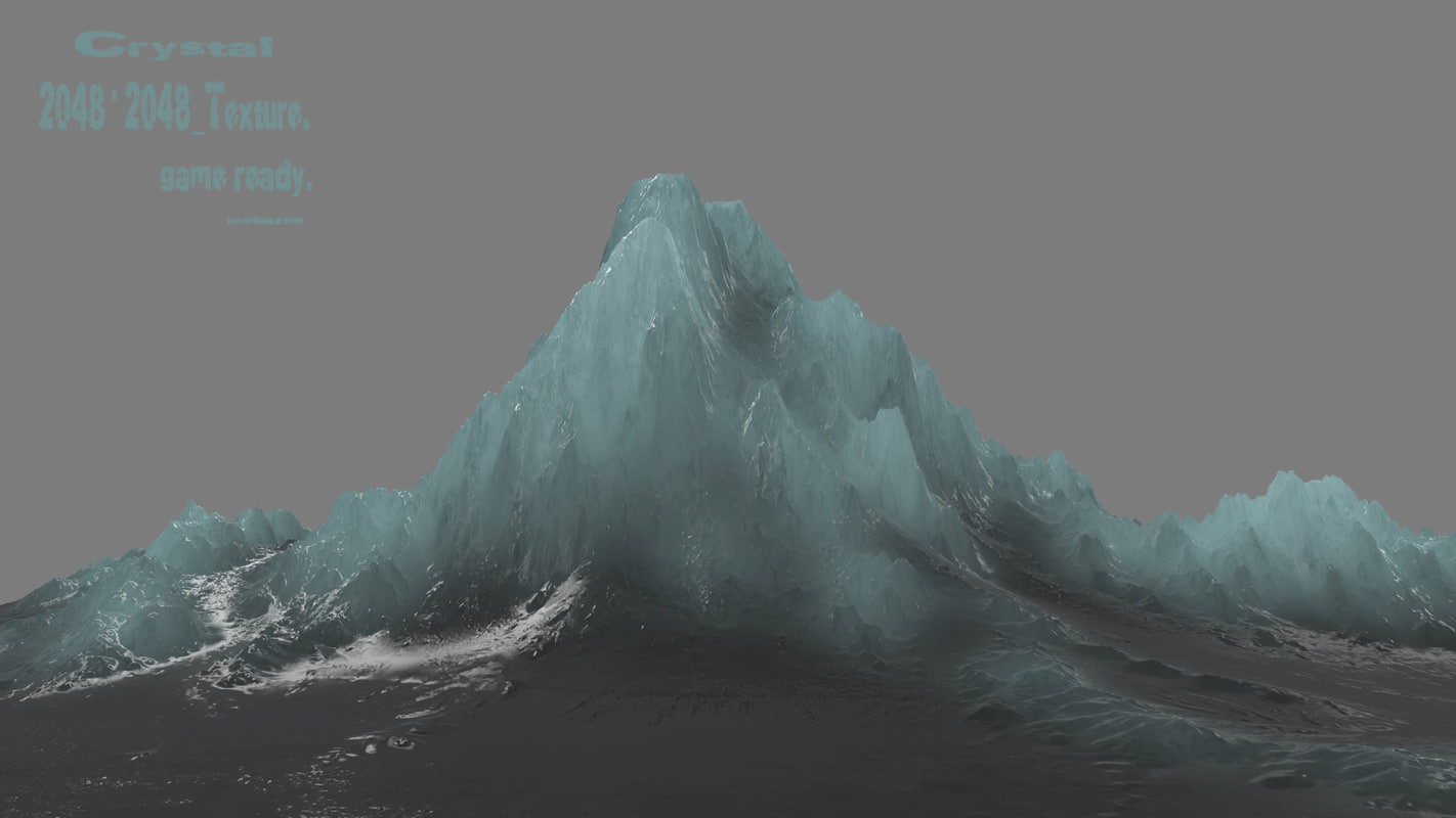 Iceberg frozen crystal 3D model - TurboSquid 1191358