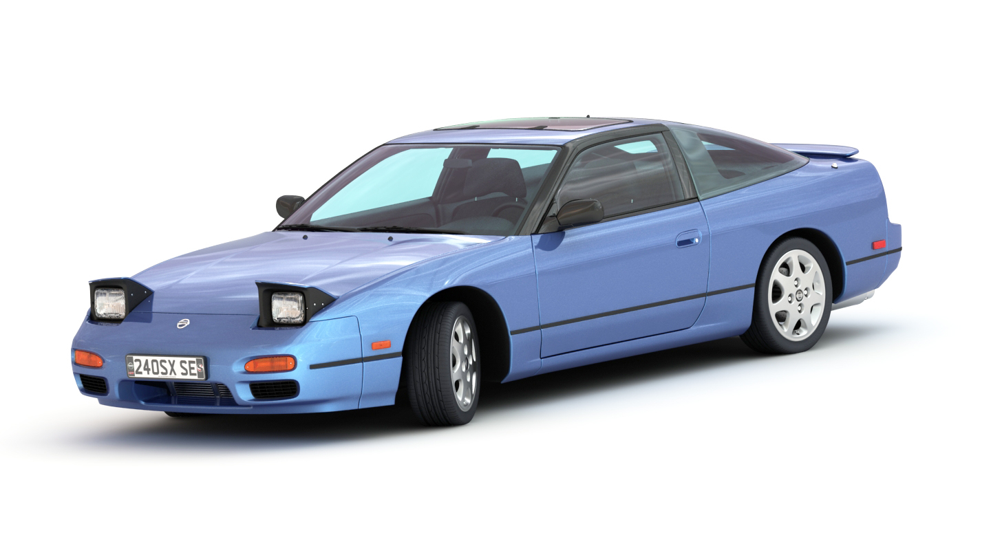 Nissan 240sx 1994 interior 3D model - TurboSquid 1191400
