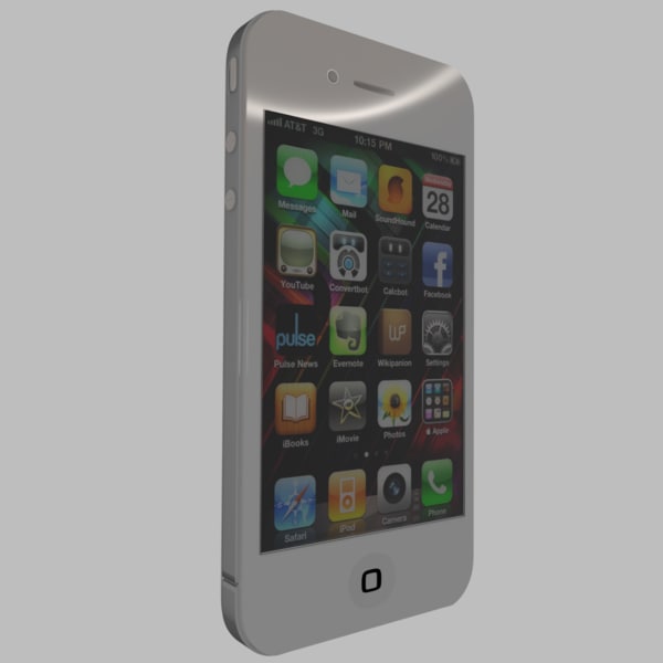 3D apple iphone 4 - TurboSquid 1191487