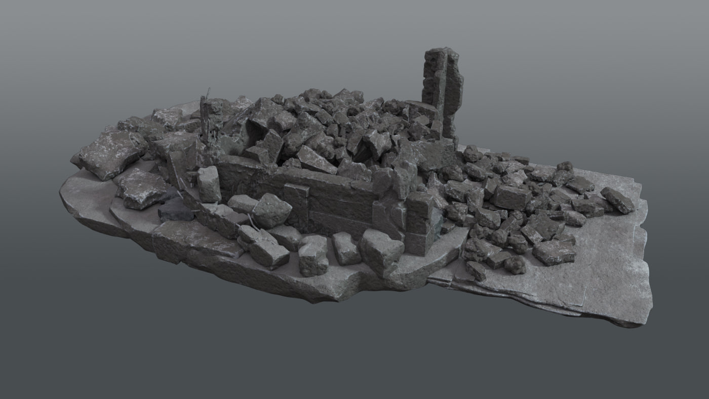 Demolished building debris 3D model - TurboSquid 1191733