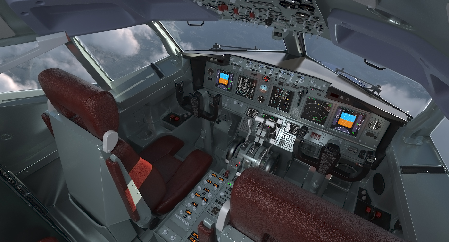 Boeing 737 interior 3D model - TurboSquid 1191819