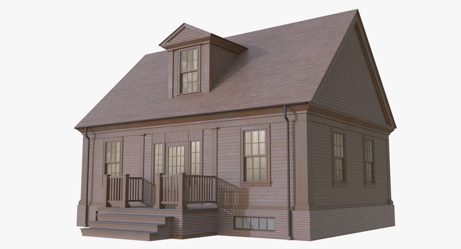 Colonial house 10 3D model - TurboSquid 1191851