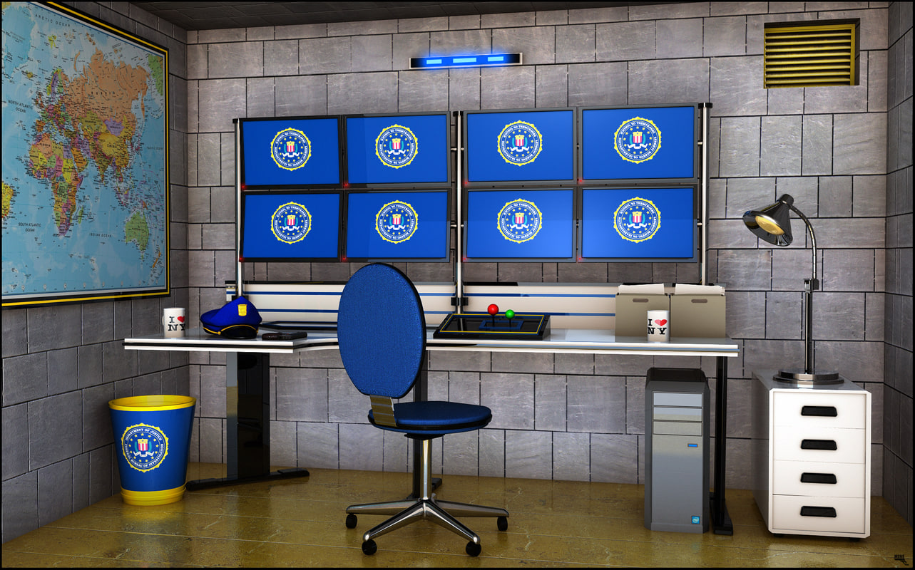 Surveillance room 3D - TurboSquid 1191927