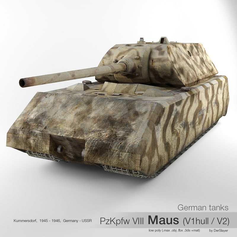 Viii maus v2 v1 3D model - TurboSquid 1192019