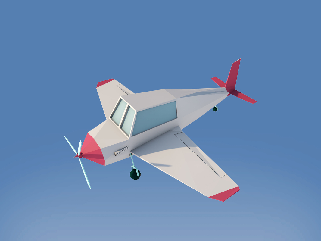 Free Plane Render 3d Turbosquid 1192348