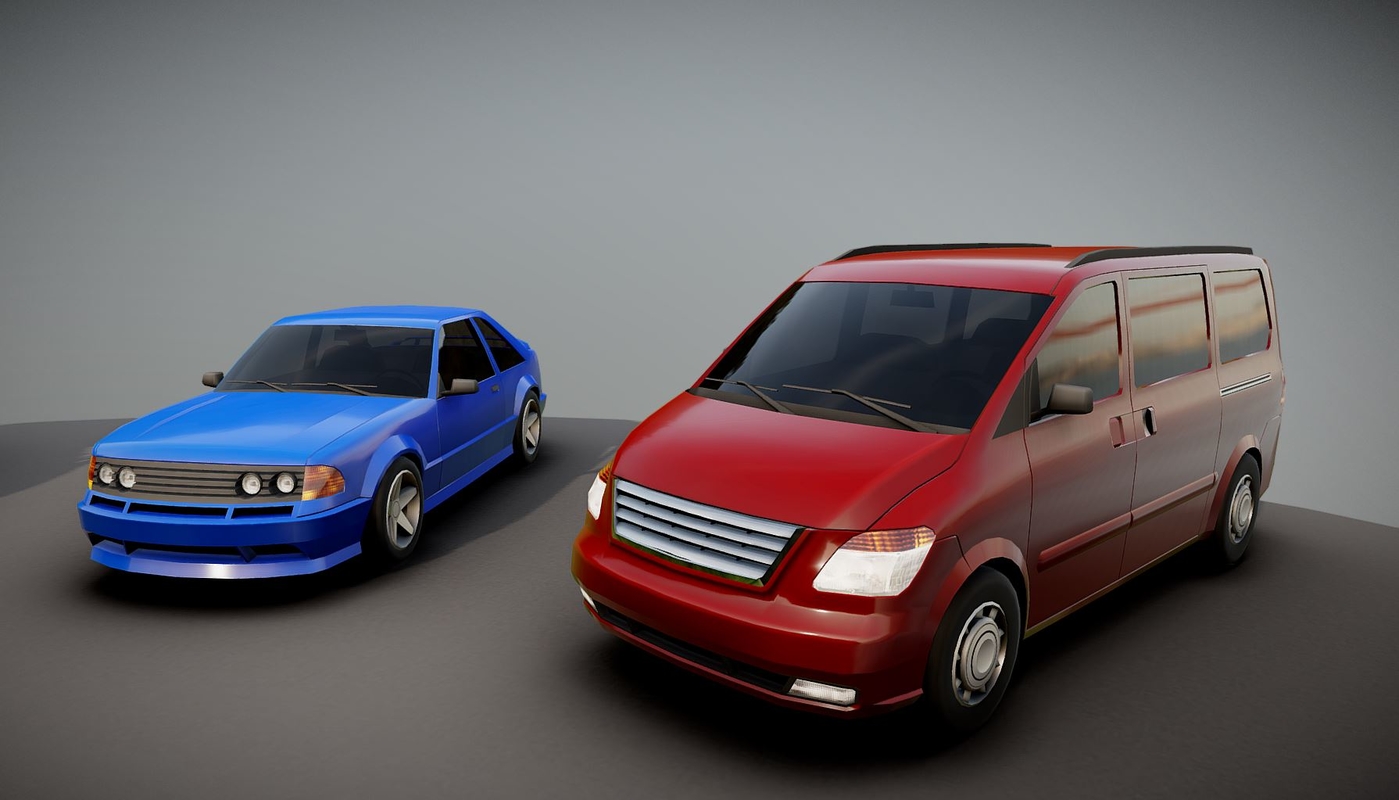 Generic passenger car pack model - TurboSquid 1192370