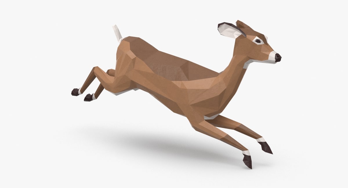 Doe---running model - TurboSquid 1192612
