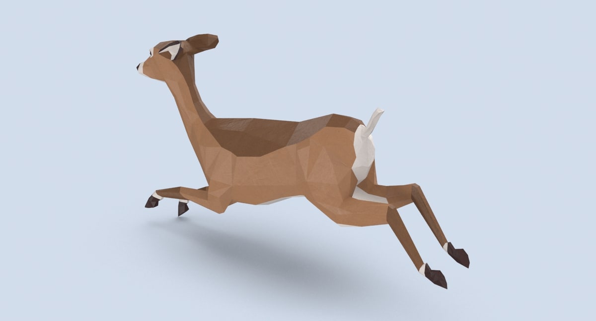 Doe---running model - TurboSquid 1192612