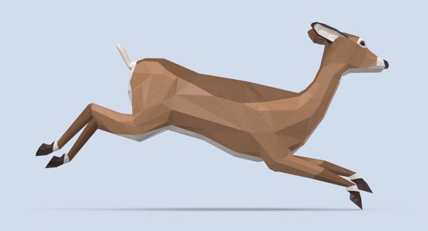 Doe---running model - TurboSquid 1192612