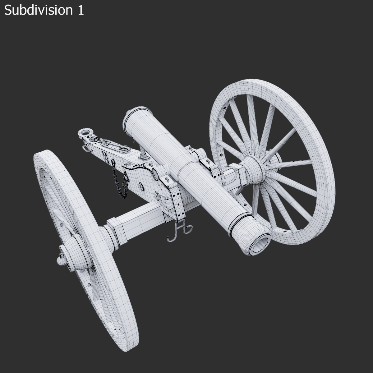 6-Pfünder-Smoothbore-Feldkanone 3D-Modell - TurboSquid 1192671