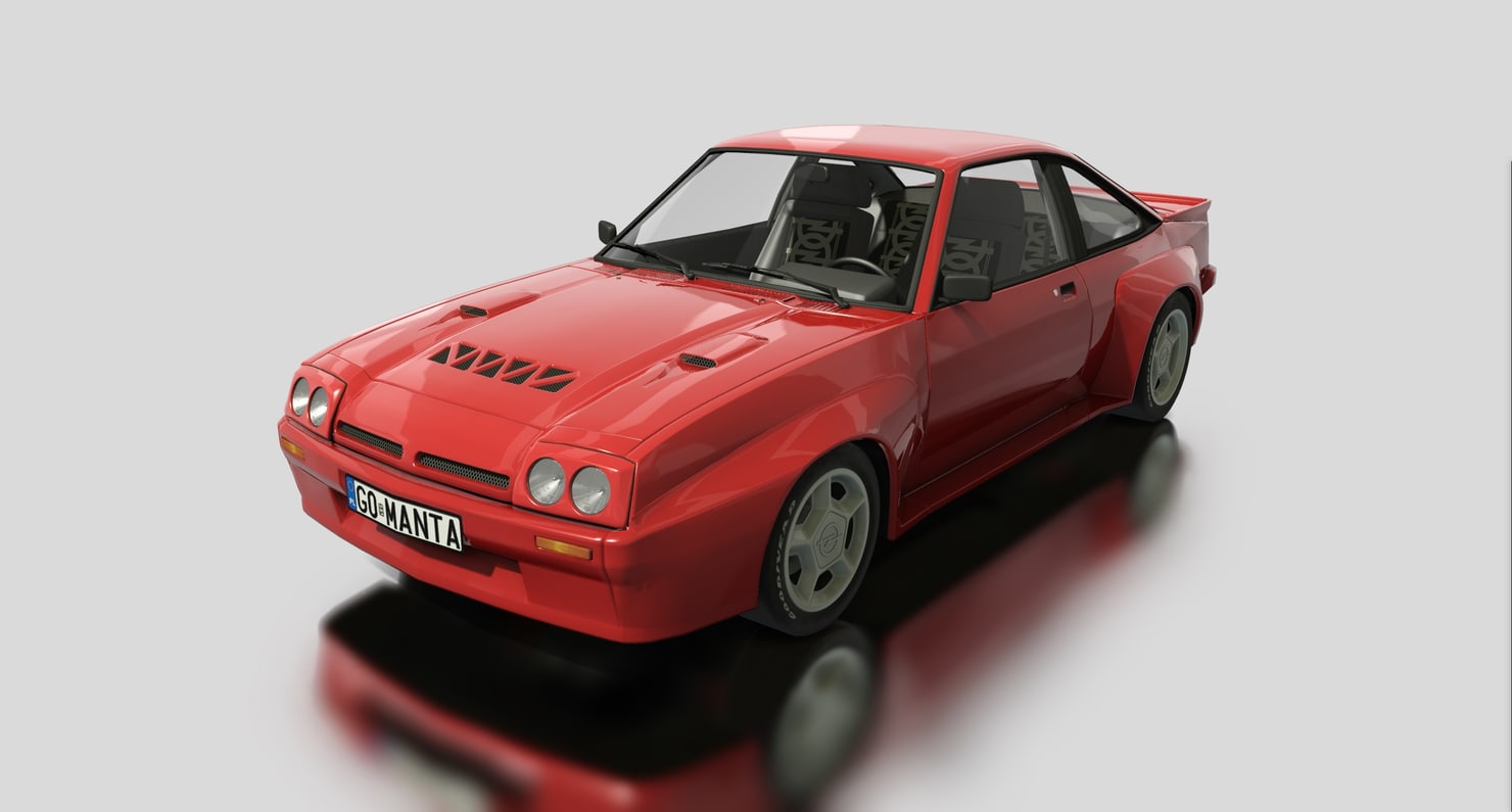 3D opel manta model - TurboSquid 1192673