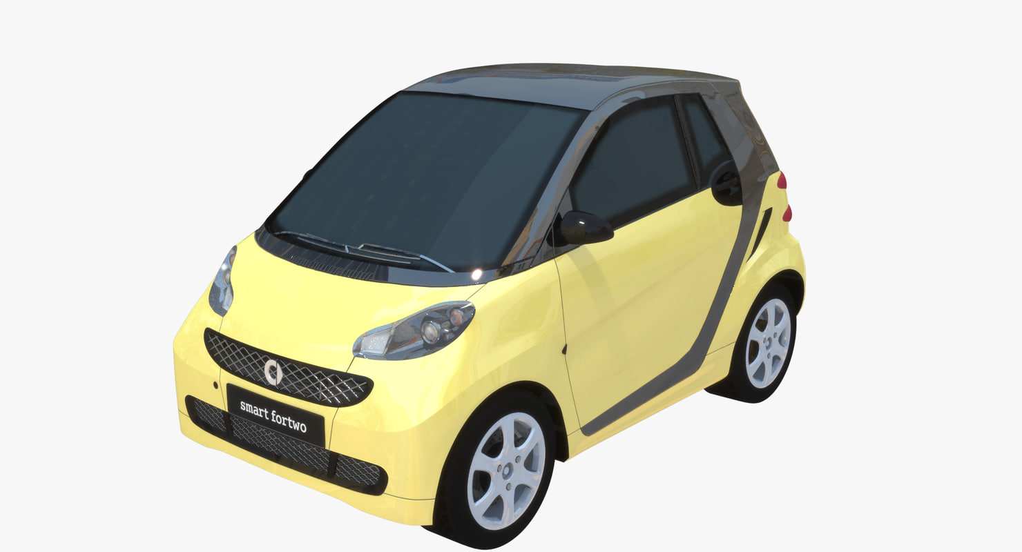 Smart fortwo c451 3D model - TurboSquid 1192780