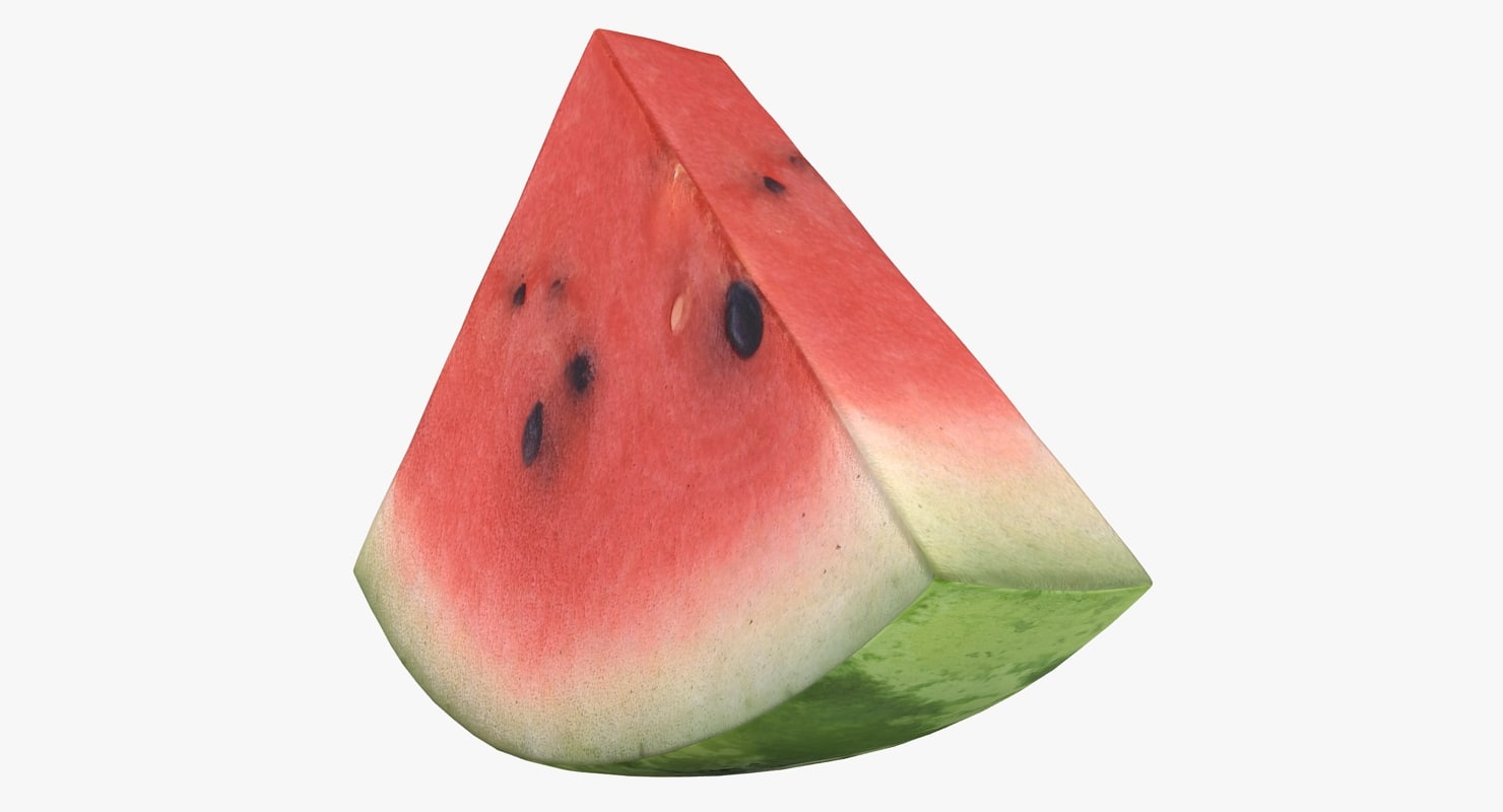 3D realistic watermelon slice - TurboSquid 1192795