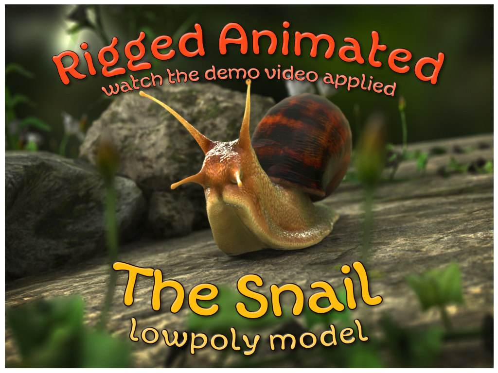 Snail animation crawling model - TurboSquid 1192802
