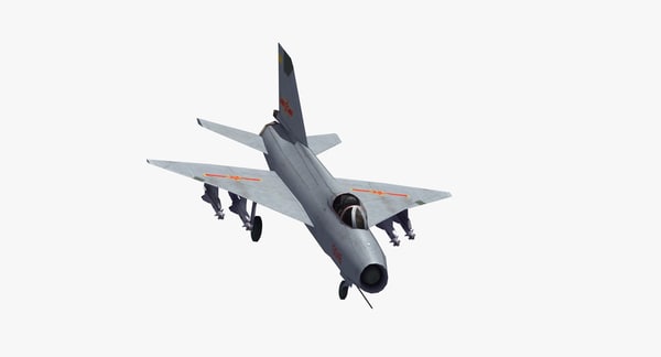Plaaf j-7 fishbed fighter 3D model - TurboSquid 1192872