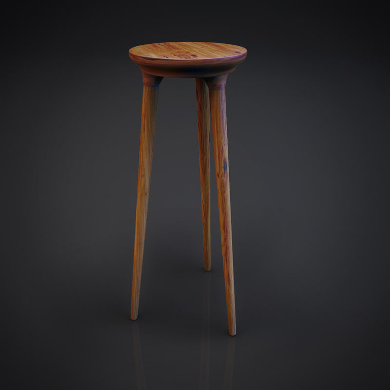 3D model wooden stool - TurboSquid 1192877