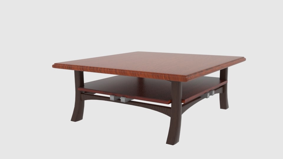 3D модель Японский вдохновленный стол шейкера - TurboSquid 1192912