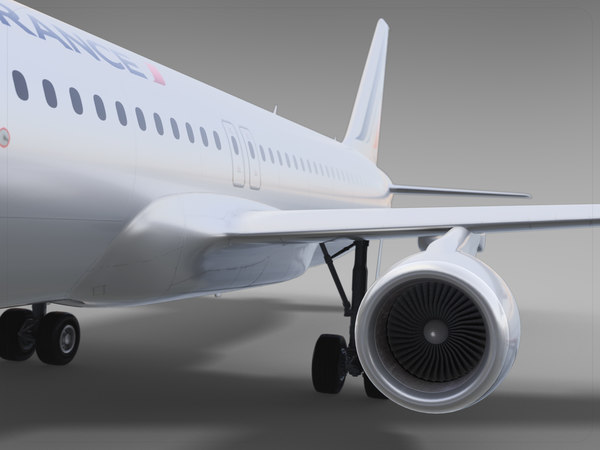 Airbus A320 Air France com trem de pouso Modelo 3D - TurboSquid 1192925