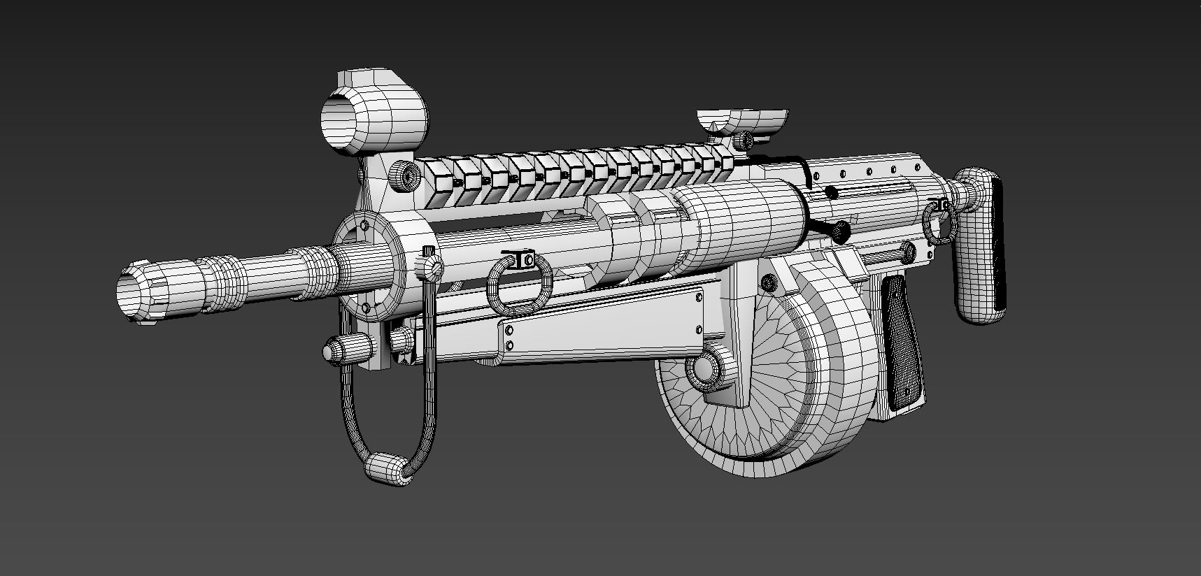 Assault rifle 3D model - TurboSquid 1192949