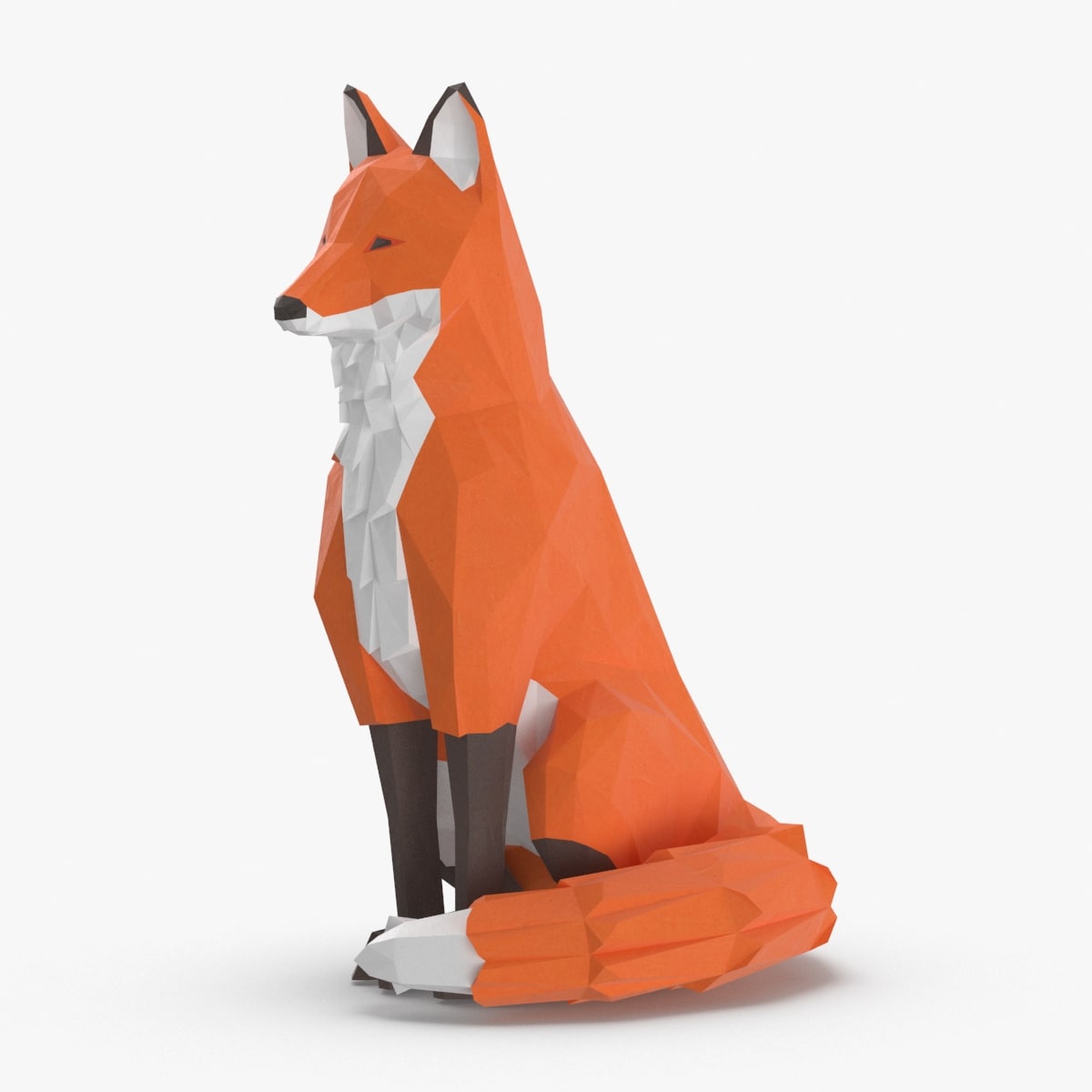 3D fox---sit model - TurboSquid 1192972