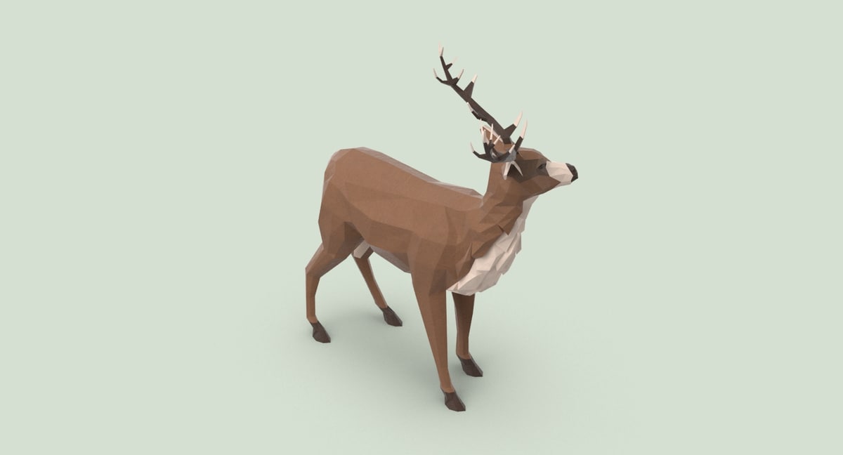 Stag---standing 3D model - TurboSquid 1192981