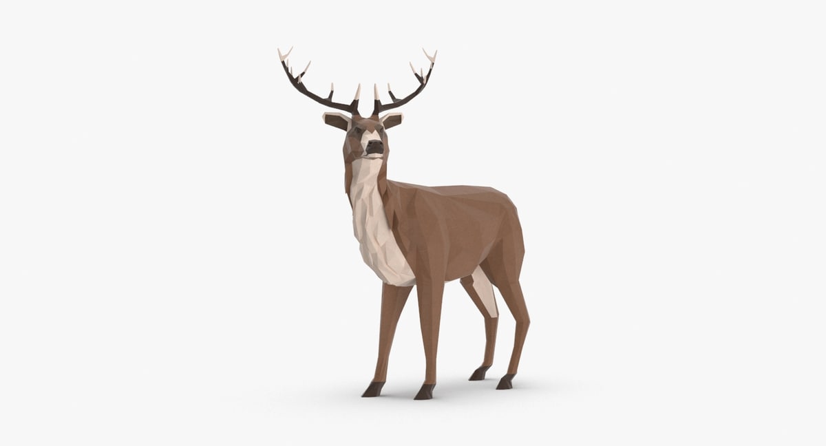 Stag---standing 3D model - TurboSquid 1192981