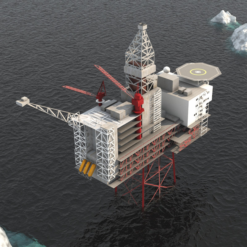 Ringhorne oil platform model - TurboSquid 1193165