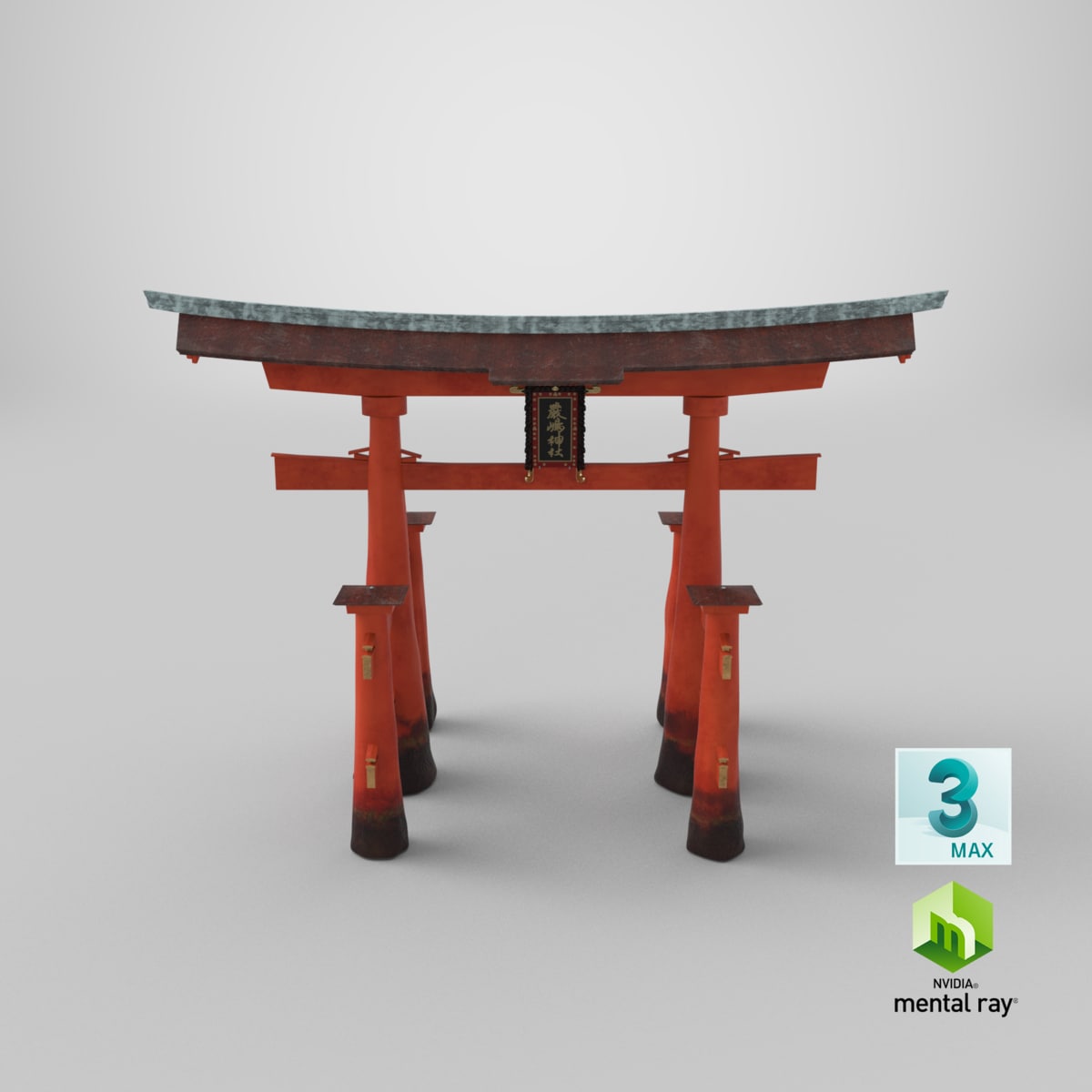 Japanese-temple-gate 3D model - TurboSquid 1193200