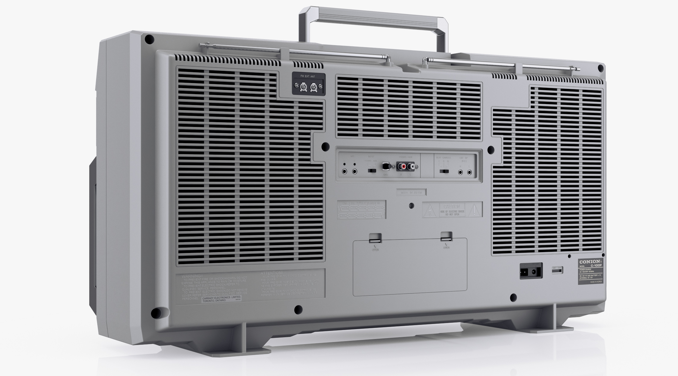 3D retro boombox conion c-100f - TurboSquid 1193411