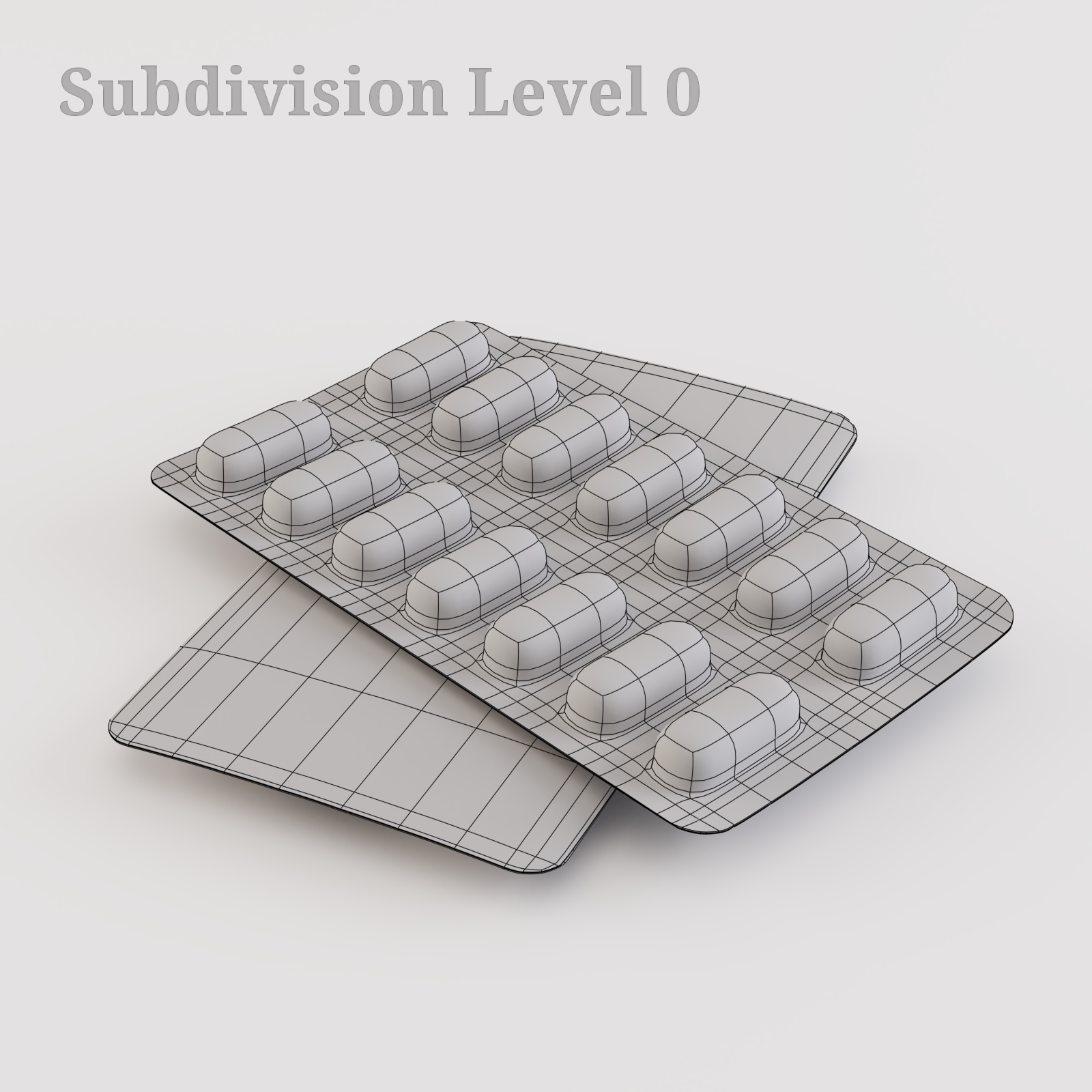 Realistic blister pack pills model - TurboSquid 1193519