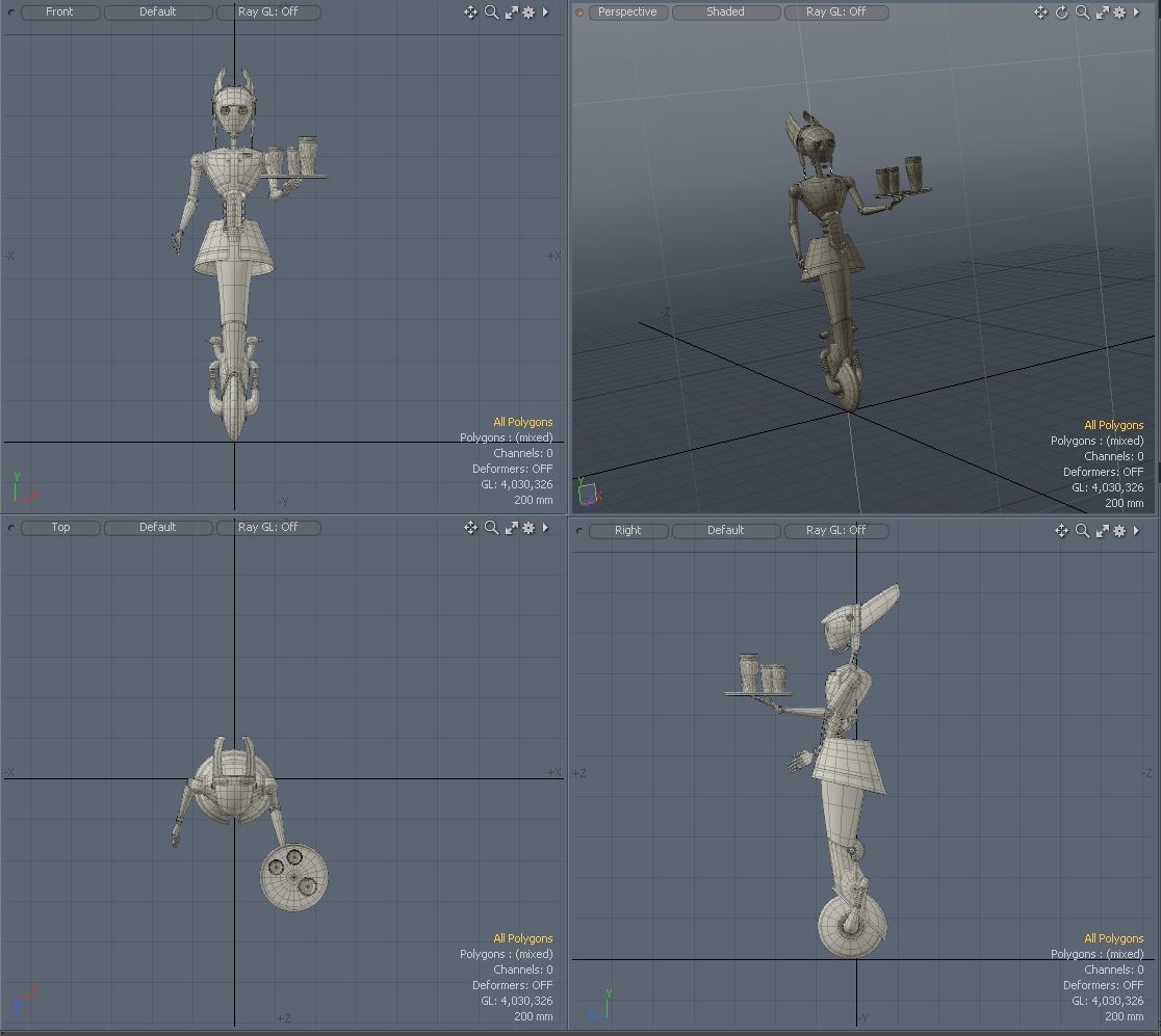 Star wars wa-7 waitress 3D model - TurboSquid 1193595