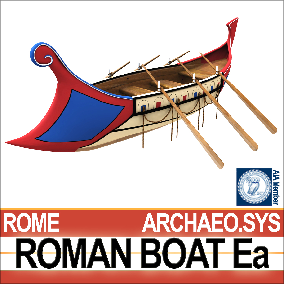 Ancient roman boat ea 3D - TurboSquid 1193874