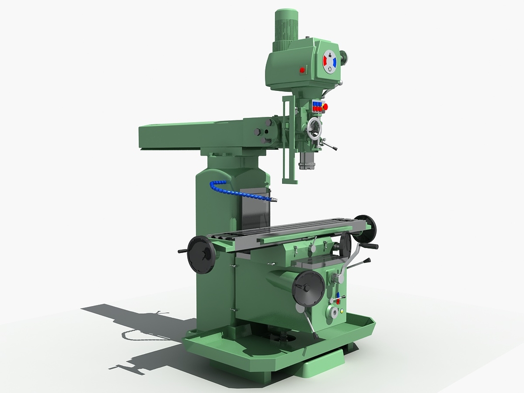 Milling machine 3D model - TurboSquid 1193904