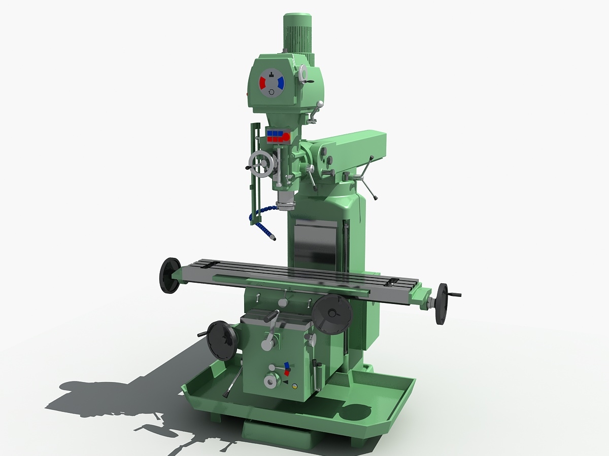 Milling machine 3D model - TurboSquid 1193904