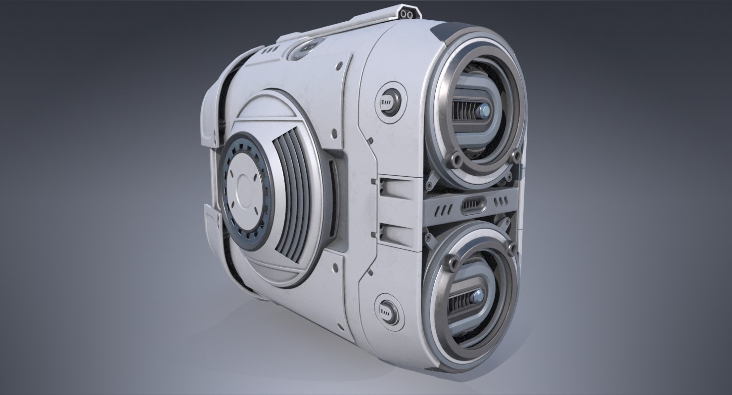 3D sci-fi engine - TurboSquid 1193952