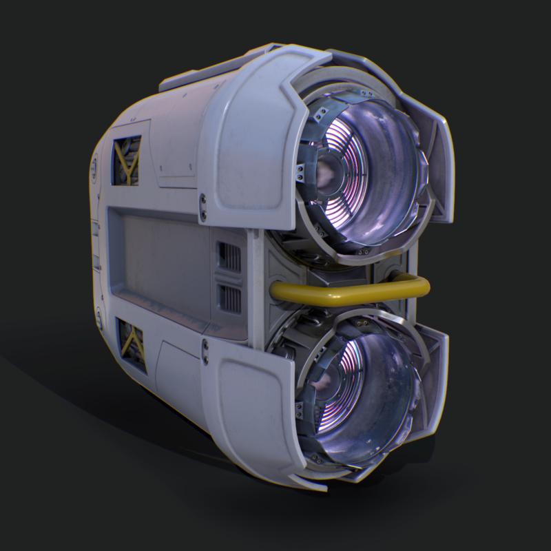 3D sci-fi engine - TurboSquid 1193952