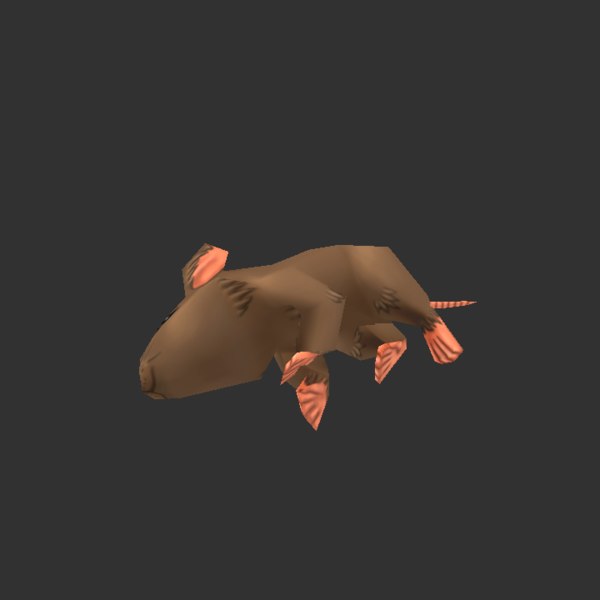 Hand painted rat 3D model - TurboSquid 1194177