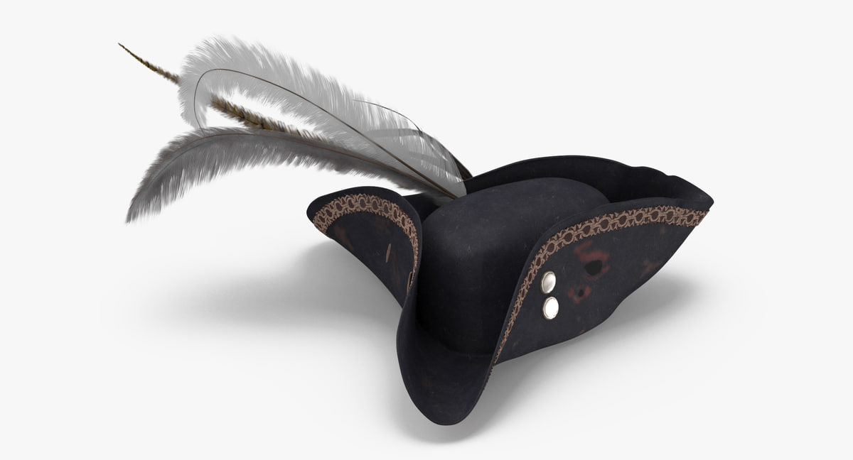 Pirate hat 01 worn 3D model - TurboSquid 1194227