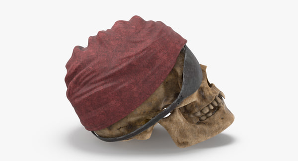 Pirate skull 02 model - TurboSquid 1194232